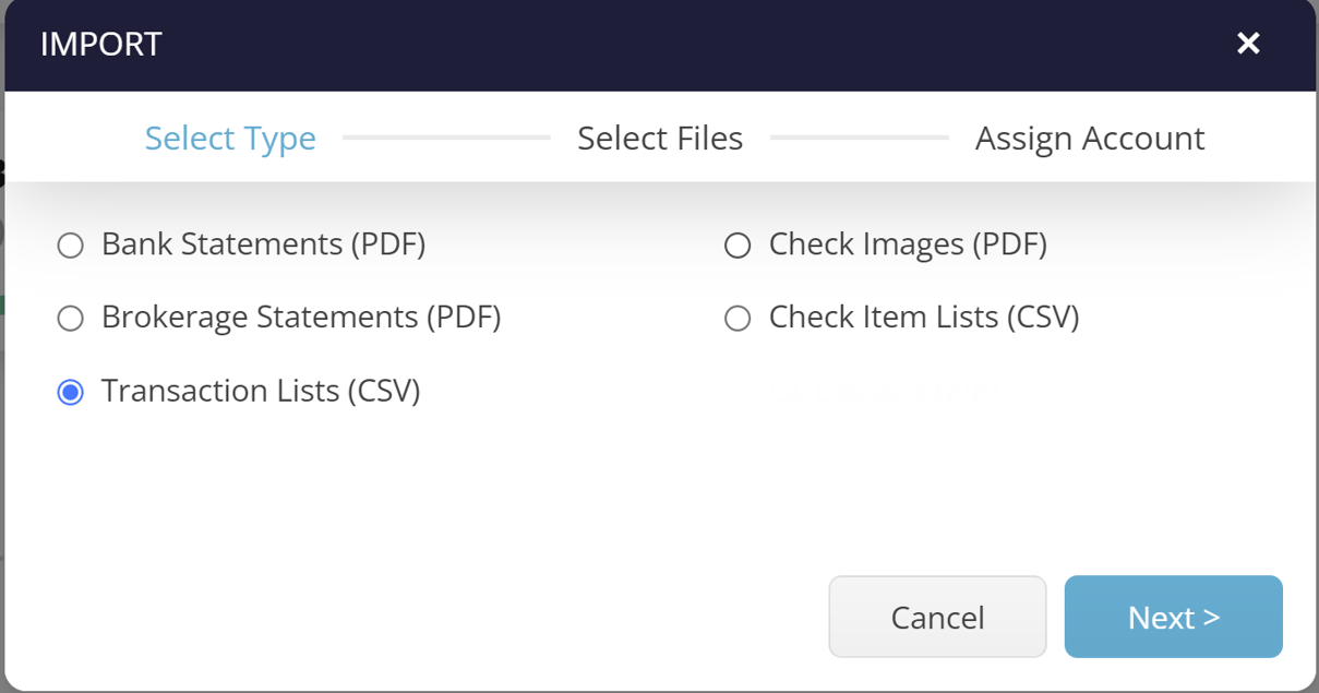 Uploading Transaction Listings